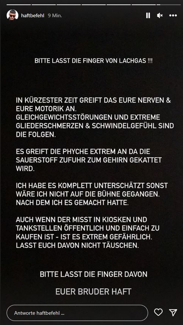 Rapper Haftbefehl enthüllt Grund für Konzertabbruch: Rapper Haftbefehl enthüllt Grund für Konzertabbruch: