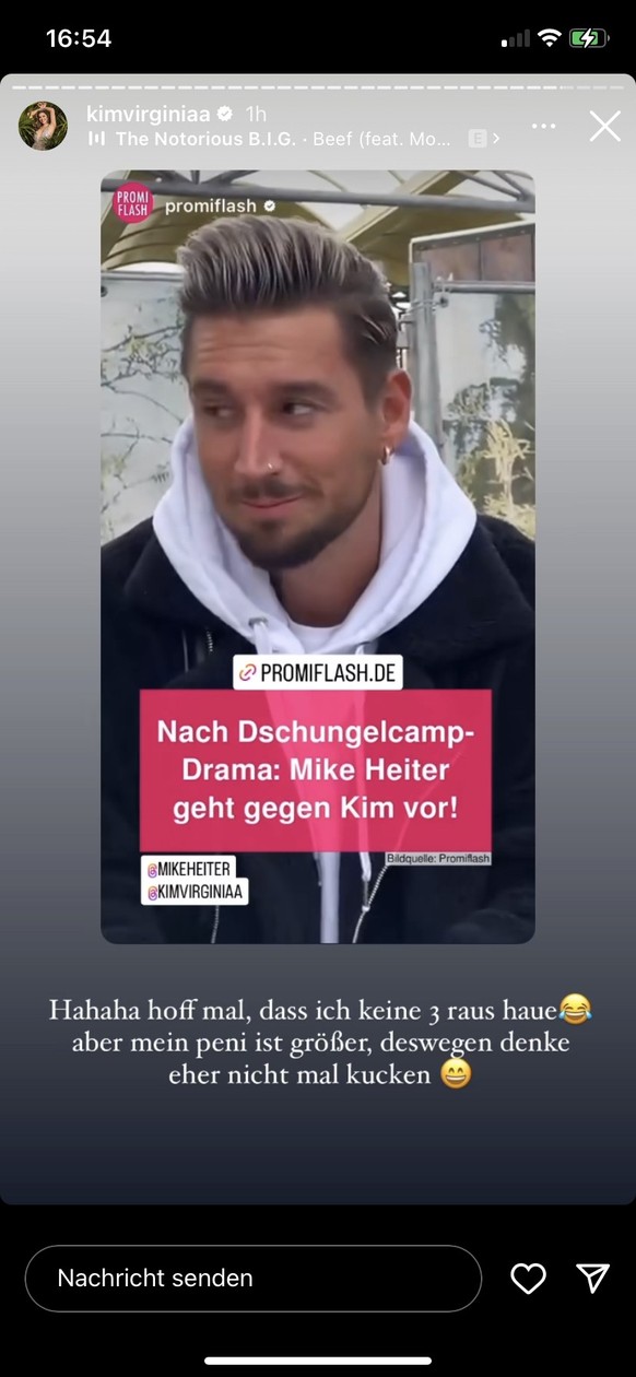 Dschungelcamp: Mike Heiter schaltet Anwalt nach TV-Eklat gegen Kim ... Dschungelcamp: Mike Heiter schaltet Anwalt nach TV-Eklat gegen Kim ...